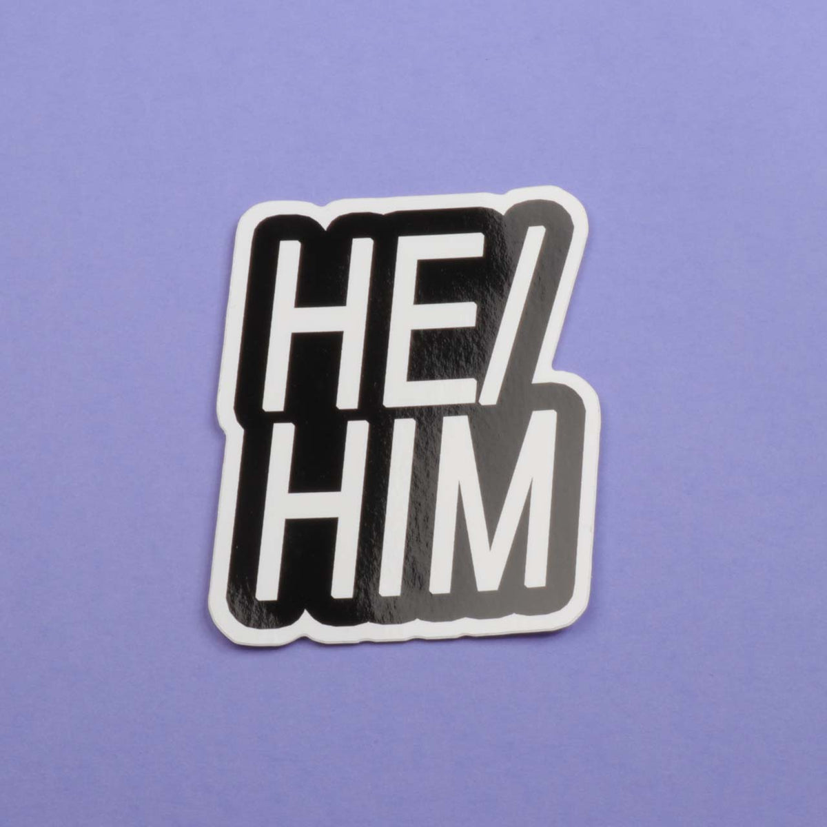 He/Him Sticker | LGBTQ New Zealand | Agnes & Edie