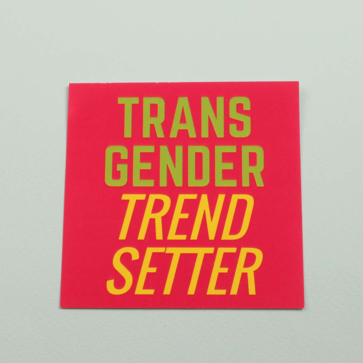 Transgender Trendsetter Sticker | LGBTQAI+ NZ | Agnes & Edie